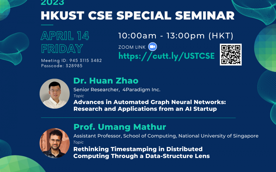 HKUST Computer Science and Engineering Special Online Seminar | University Event Calendar - The ...